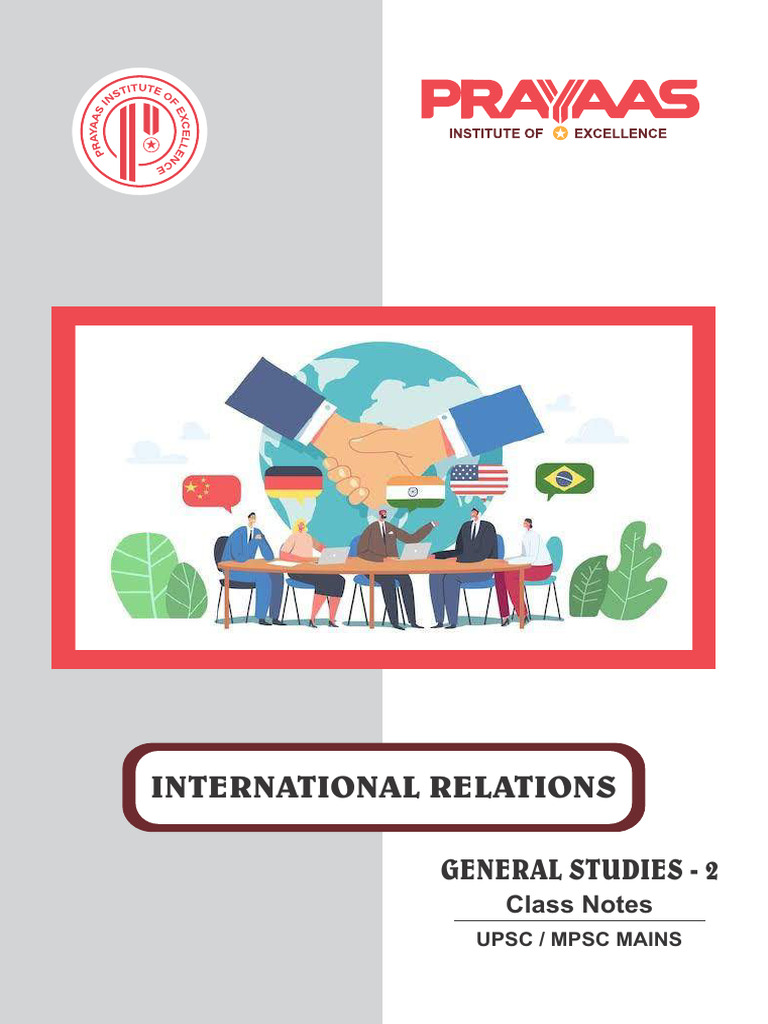 Notes International Relations Compressed | PDF | Multilateralism | Soft ...