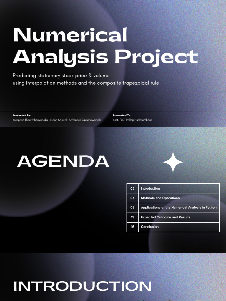 Numerical Analysis Project | PDF | Interpolation | Spline (Mathematics)