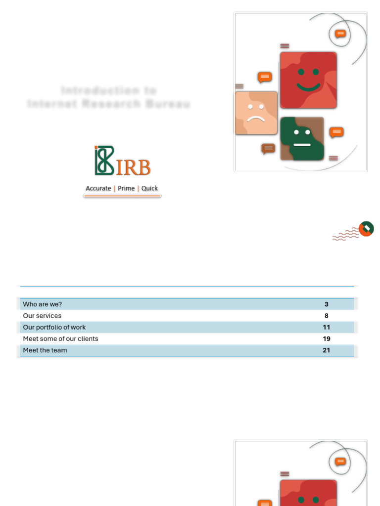 Internet Research Bureau Overview | PDF | Target Audience | Marketing ...