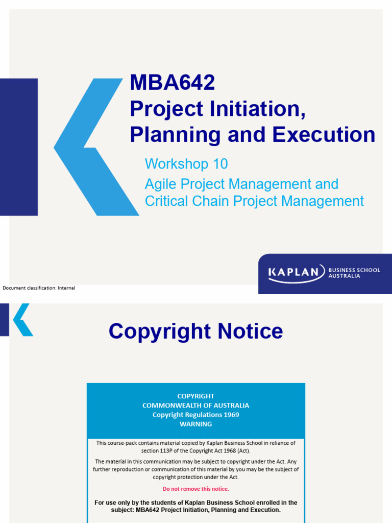 MBA642_T3_2024_Workshop_10_v02_Project_Initiation,_Planning_Execution | PDF | Agile Software ...