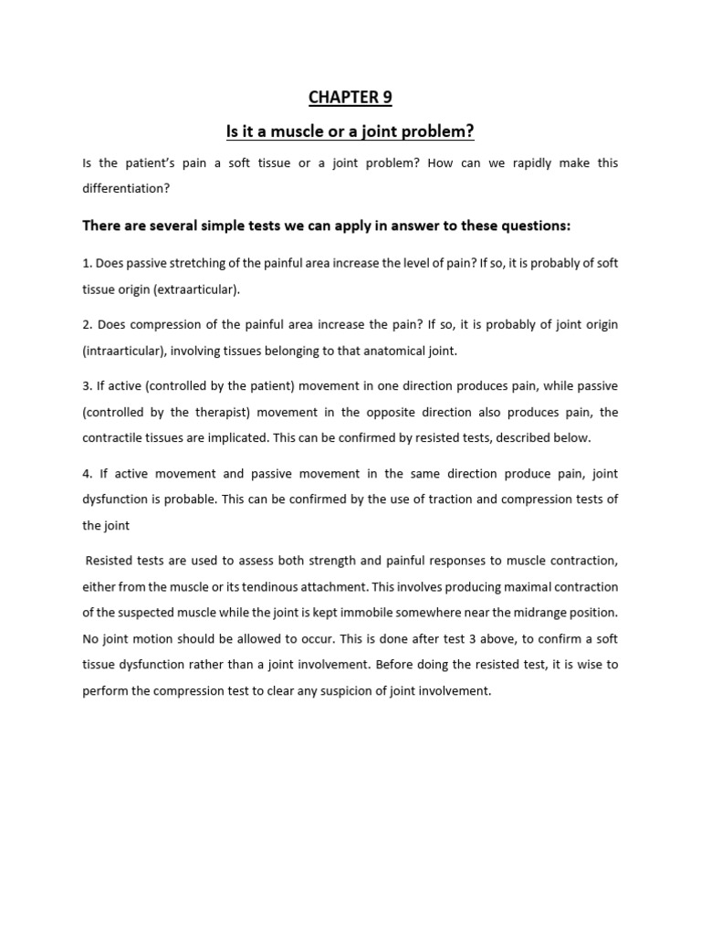 Chapter 9 Physiotherapy Diagnosis | PDF | Diseases And Disorders | Clinical Medicine