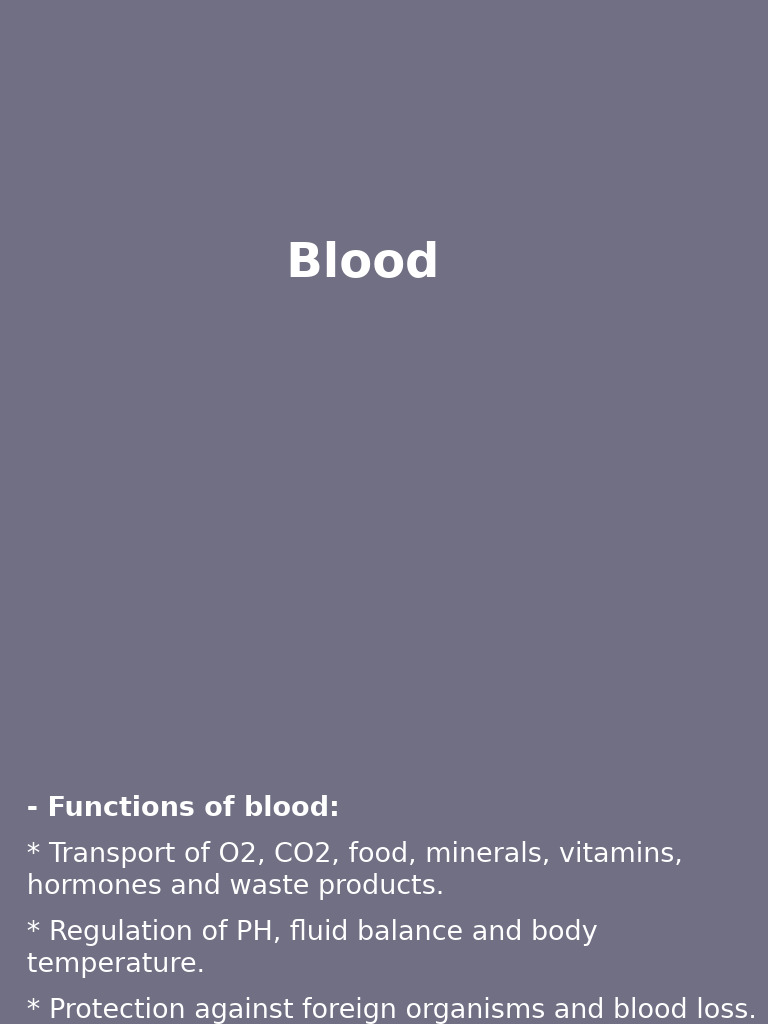 Functions and Composition of Blood | PDF | White Blood Cell | Blood Type