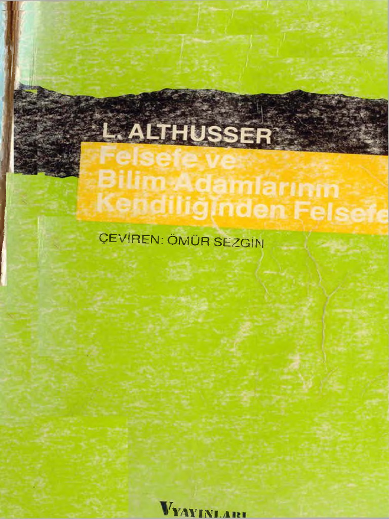 Althusser'in Bilim Le Ilgili Kitabı | PDF