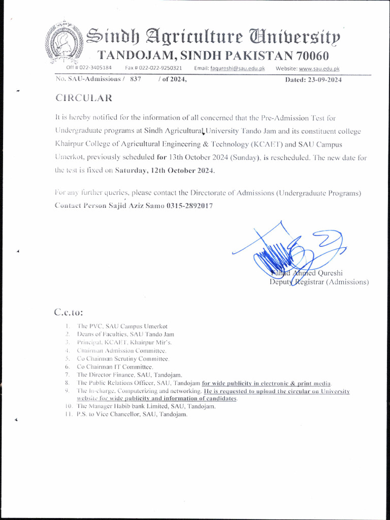 Circular Admin | PDF