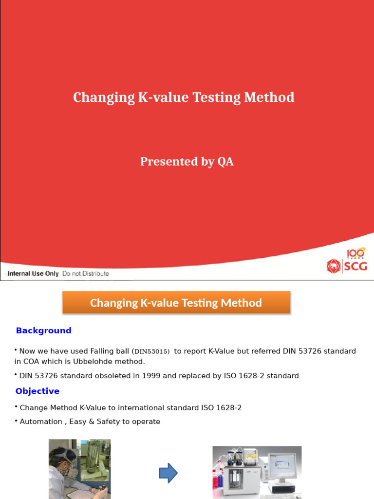 Changing Testing Method of K-Value | PDF