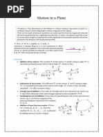 Motion in A Plane Class11 Notes | PDF