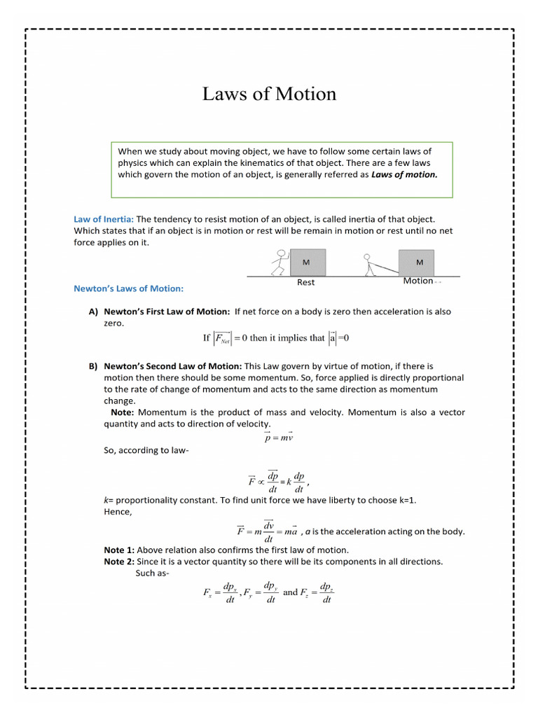 Law of Motion | PDF