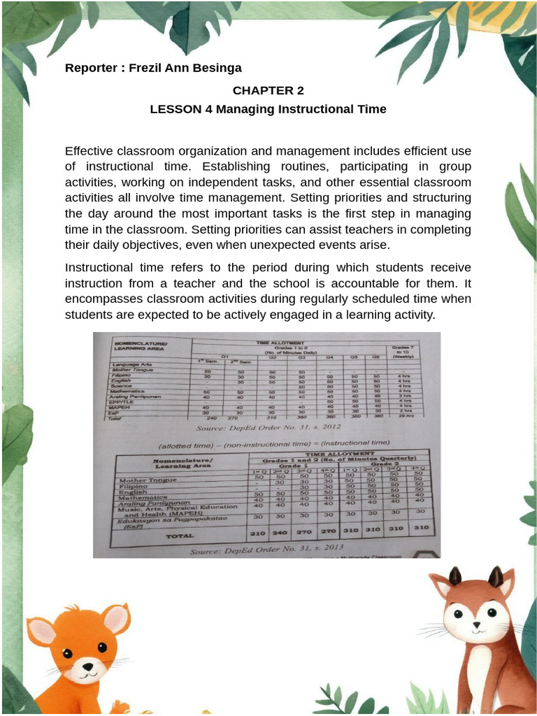 BESINGA Chapter 2 Lesson 4 | PDF