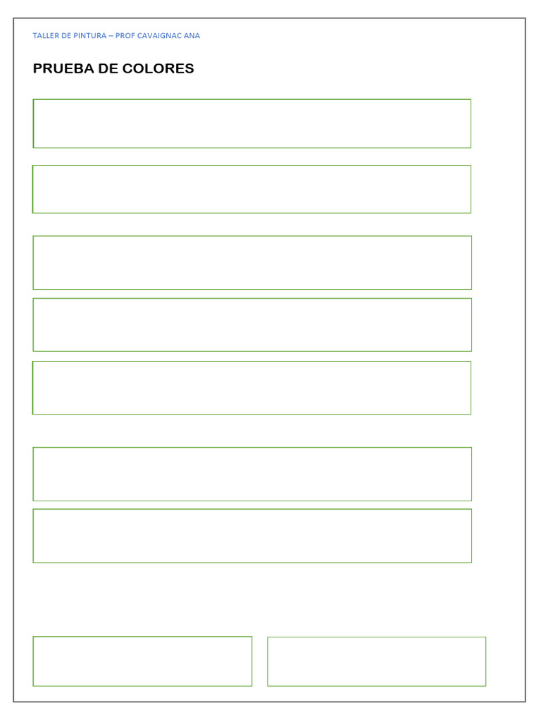 PRUEBA DE COLORES | PDF