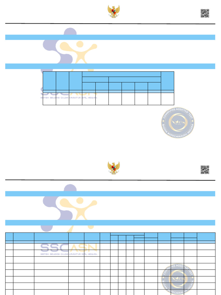 Rekap Hasil Integrasi SKB-SKD CPNS 2024 | PDF