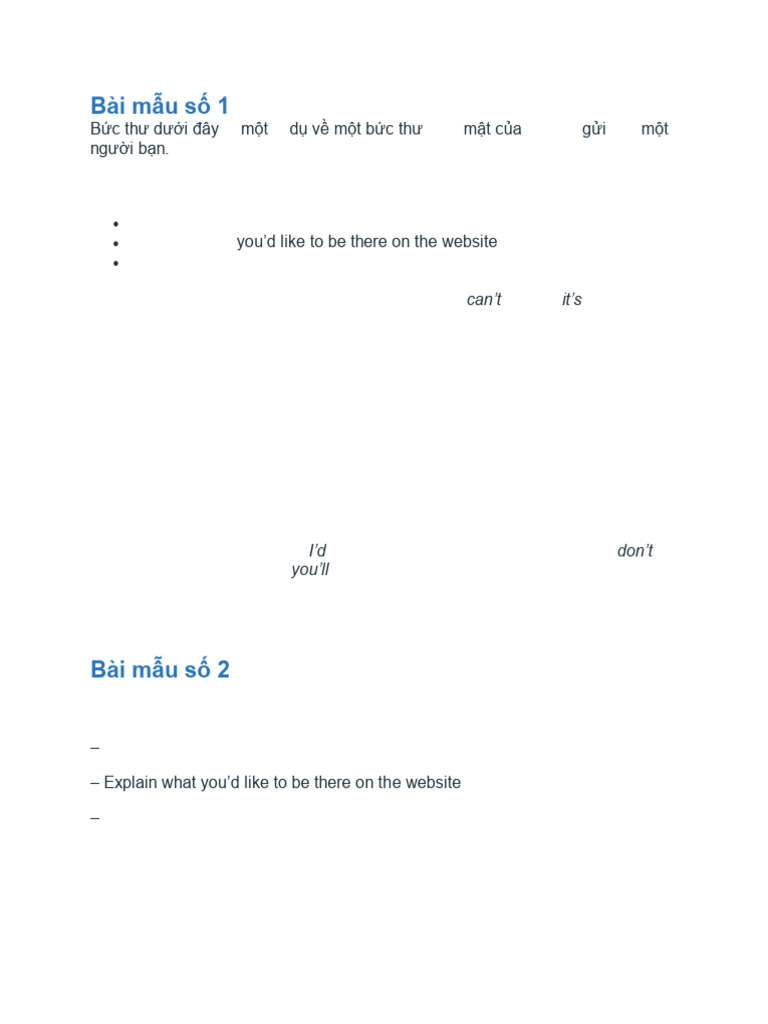 Writing General 1 | PDF