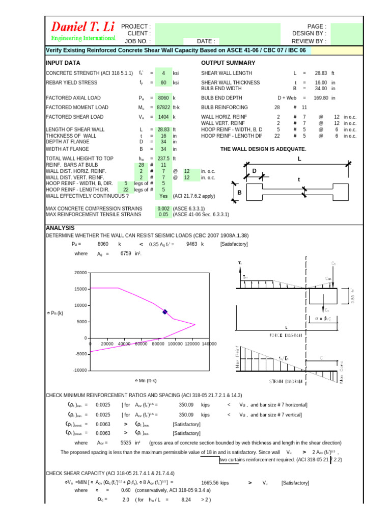 Shear Wall Capacity Verification Report | PDF | Classical Mechanics ...