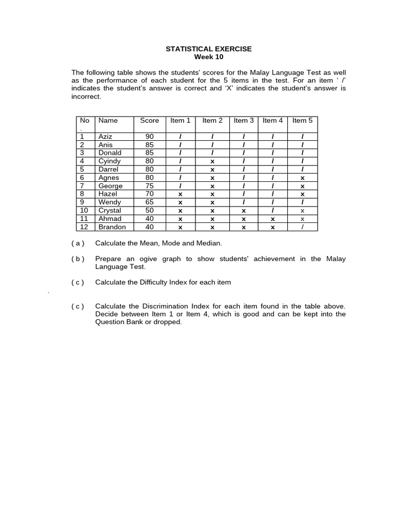 Latihan Statistik | PDF