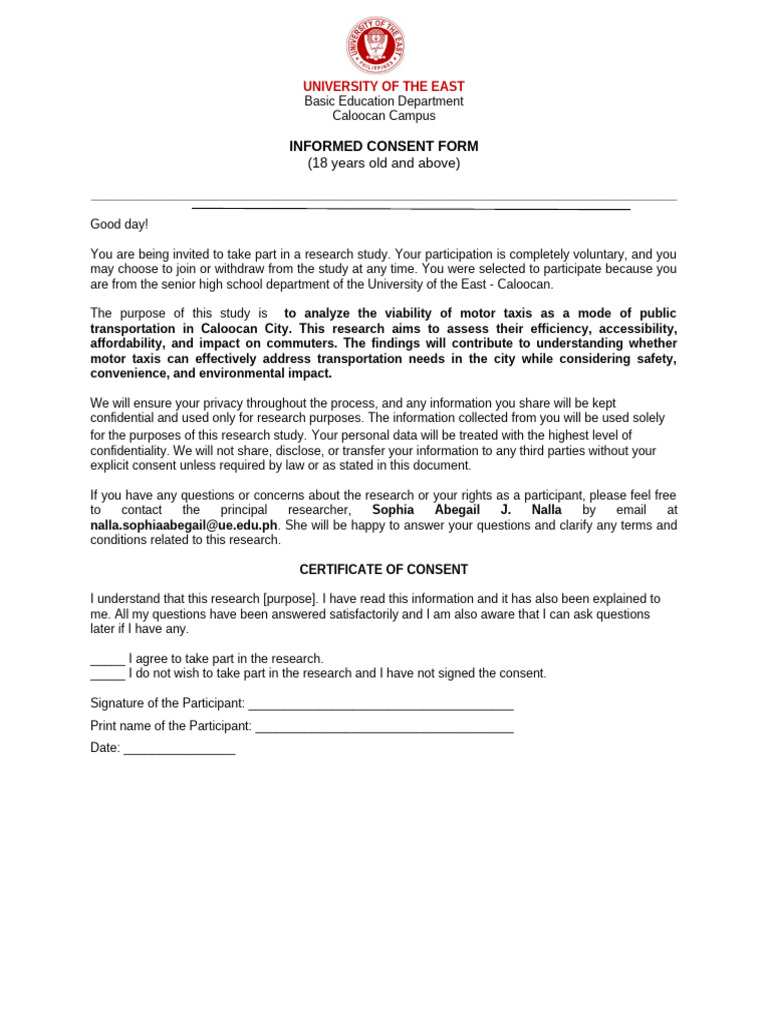 Informed Consent | PDF | Consent