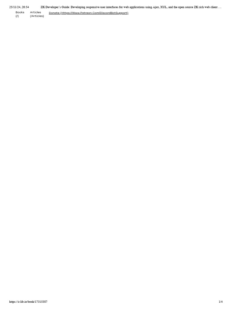 Books (/) Articles (/articles) | PDF | World Wide Web | Internet & Web