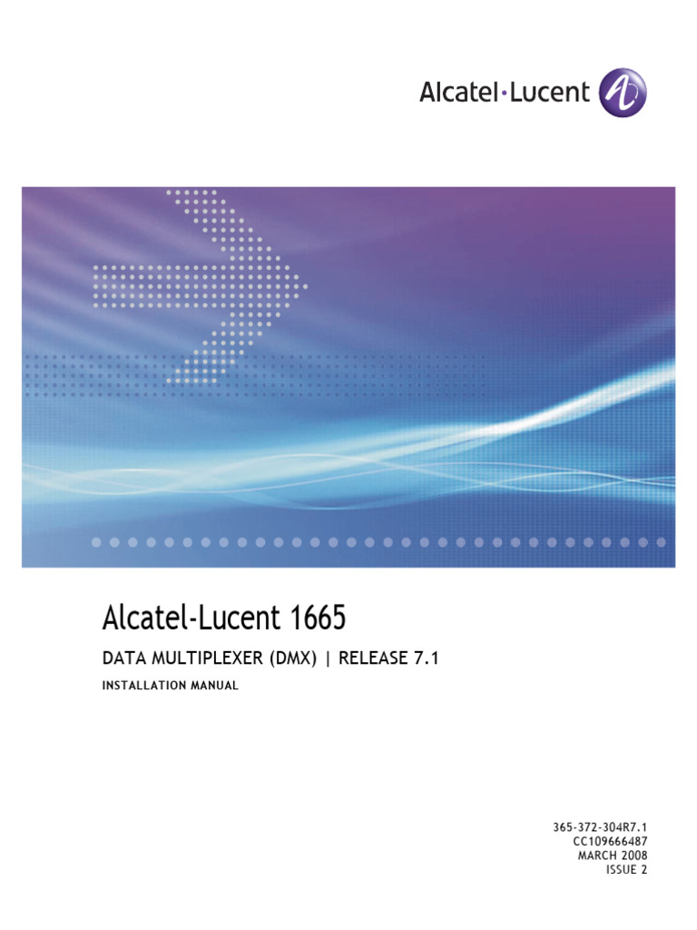 Alcatel-Lucent 1665: Data Multiplexer (DMX) - Release 7.1 | PDF ...