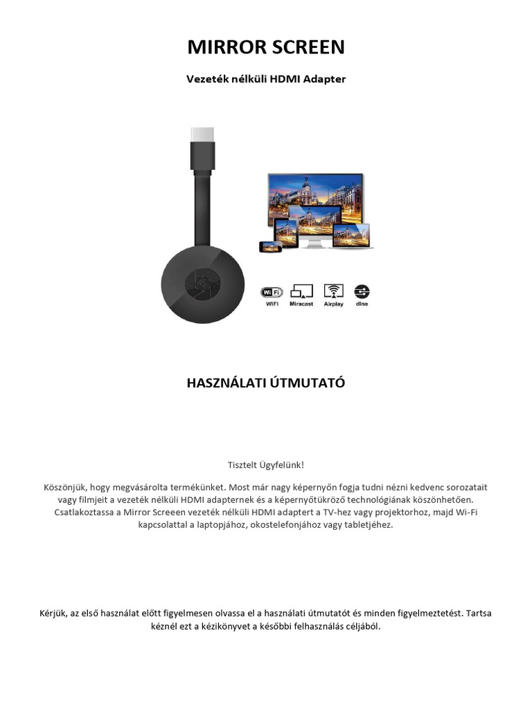 hu-WIRELESS DISPLAY ENG | PDF