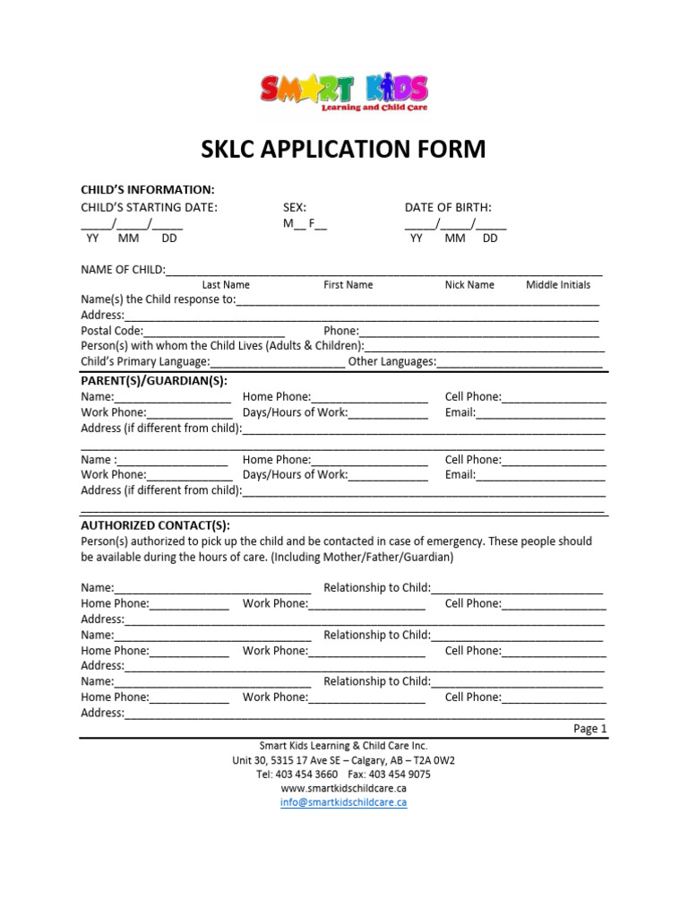 Smart Kids Application V13 | PDF | Childhood | Family