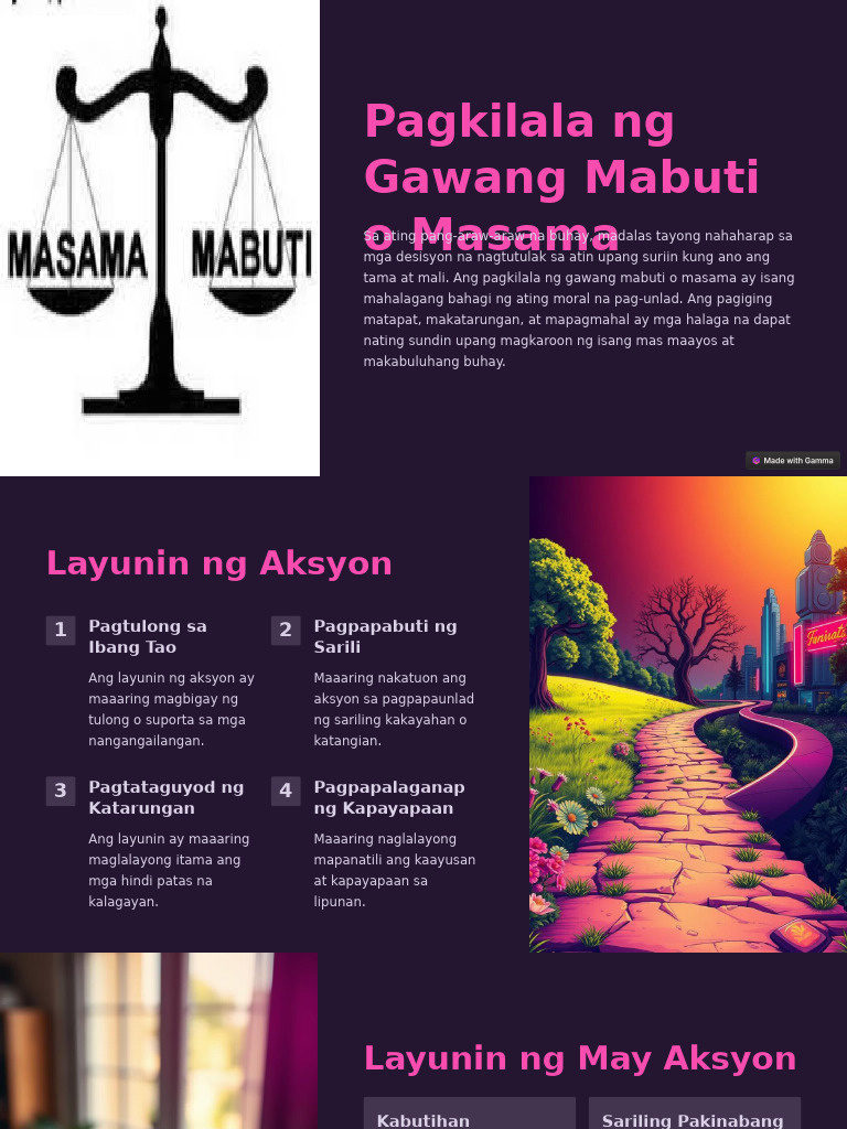 Gawang Mabuti o Masama | PDF