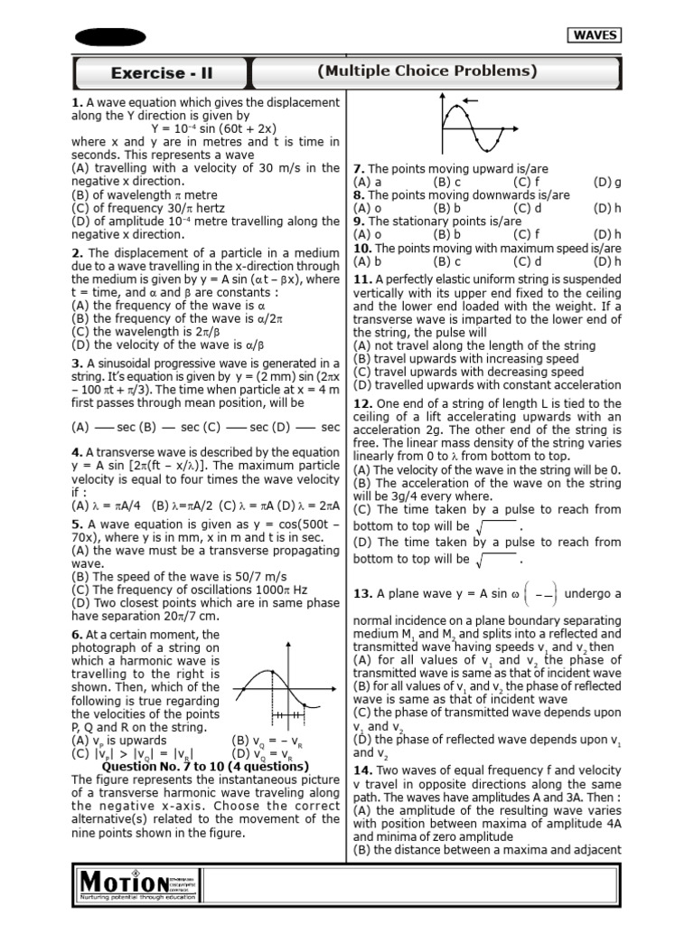 Exer.2 | PDF | Waves | Oscillation