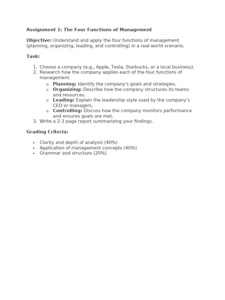 POM Assignment 1 12022025 015256pm | PDF