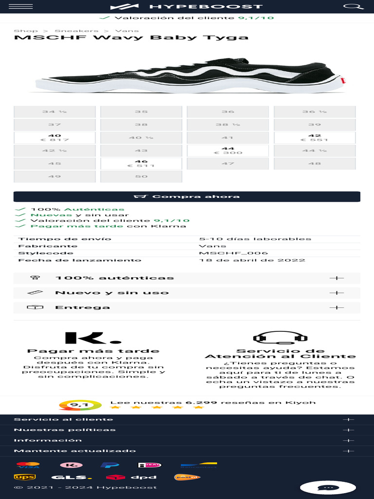 Vans Mschf Wavy Baby Tyga - Mschf_006 | PDF