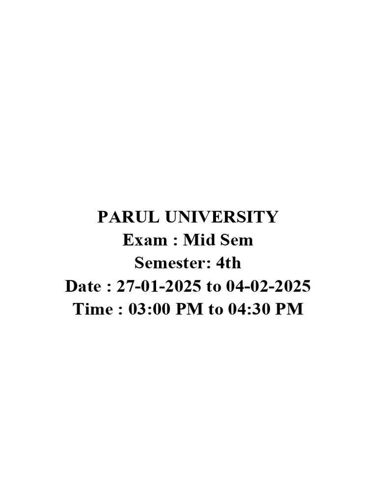 Seating Arrangement - Btech - 4th Sem | PDF