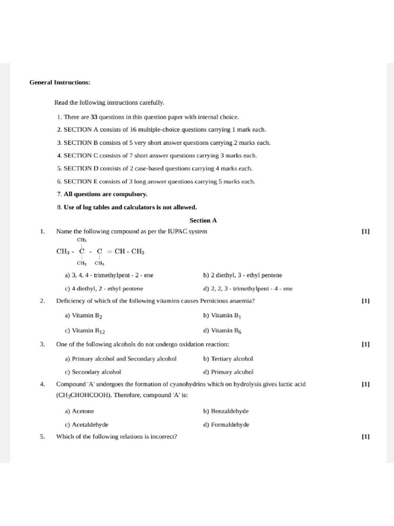 Set 2 Chemistry Preboard | PDF