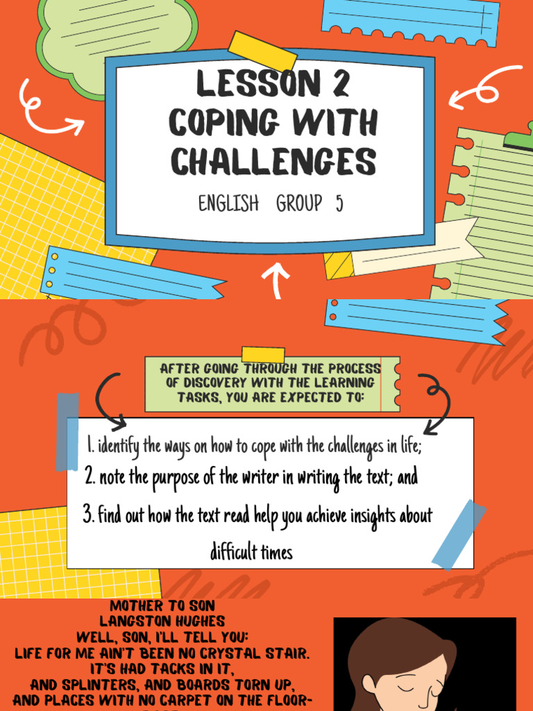 English Group 5 Lesson 2 Coping With Challenges | PDF