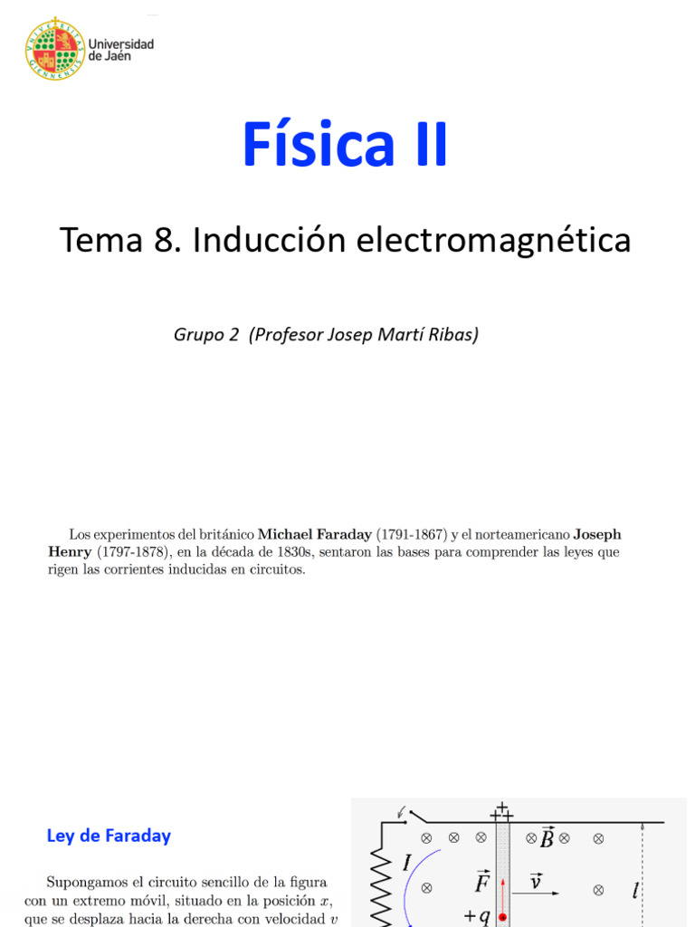 Tema 8 Induccion Electromagnetica Platea | PDF