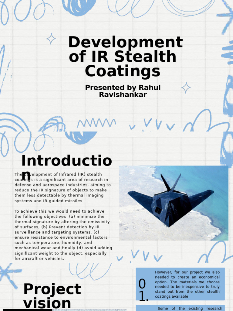 Project Presentation On Stealth Material | PDF | Infrared | Aluminium