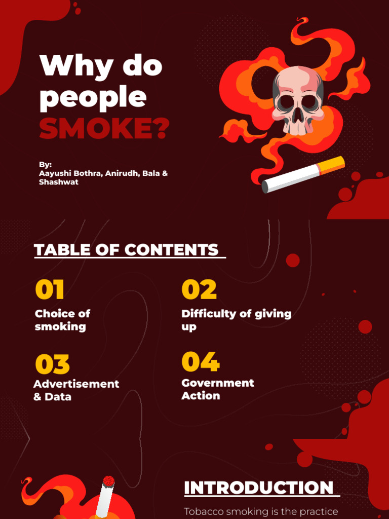 BIOLOGY PRESENTATION_Smoking | PDF | Tobacco Smoking | Addiction