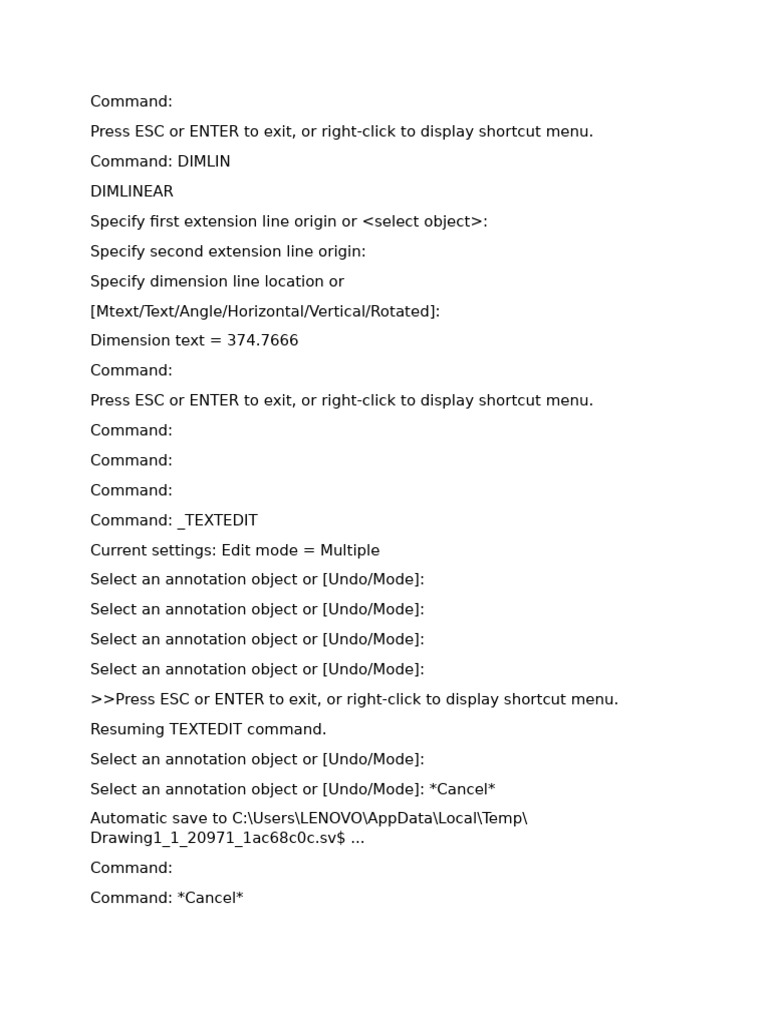 COMMAND AUTOCAD TUGAS LAB | PDF | System Software | Graphical User Interfaces
