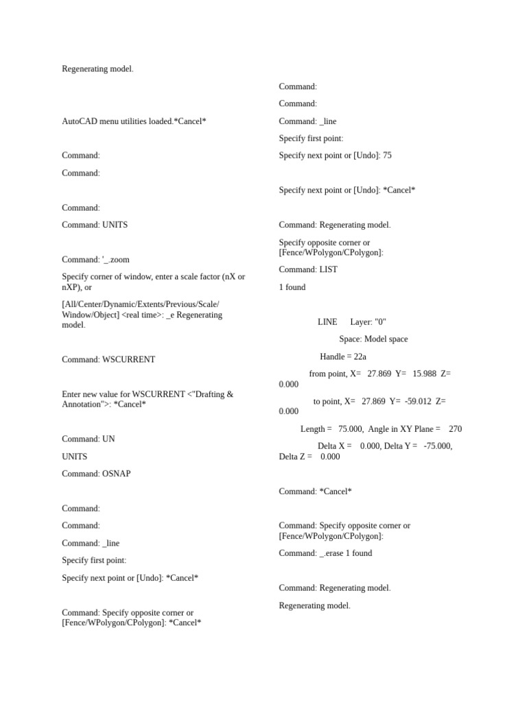 Command Autocad Tugas Rumah Depan | PDF | Software | System Software
