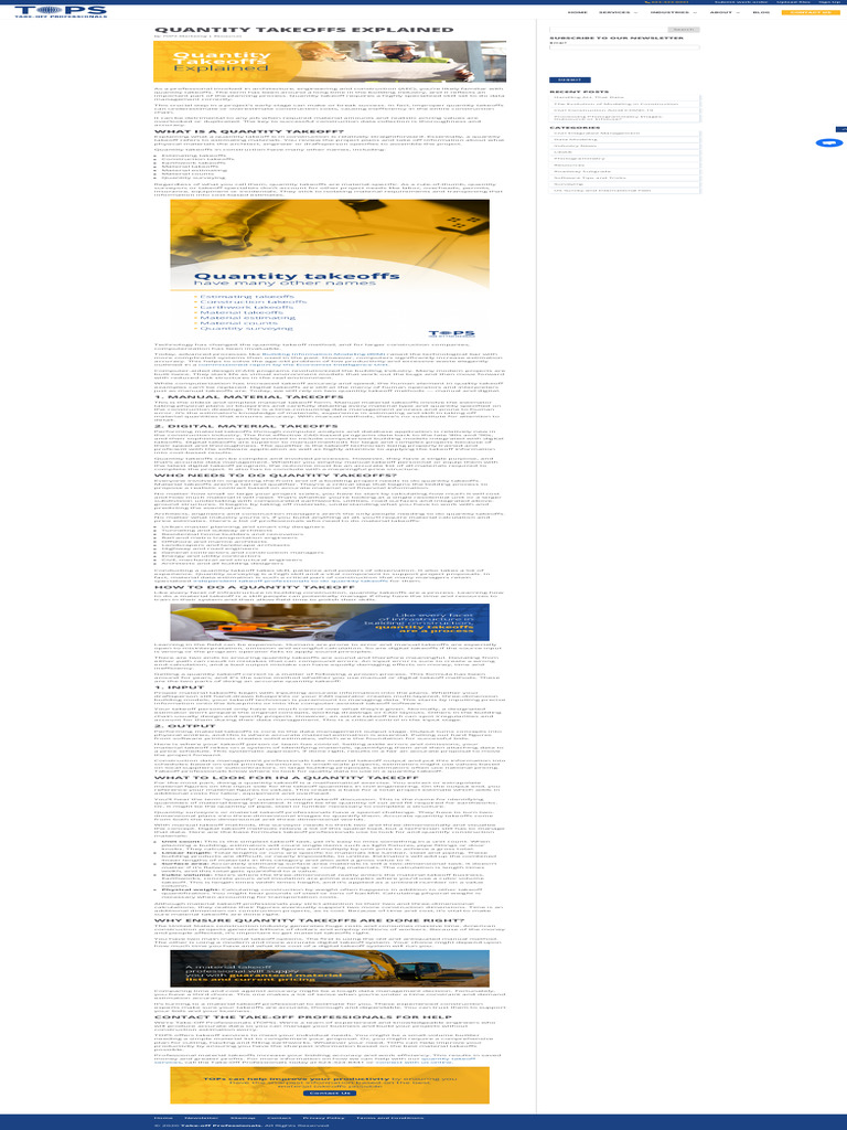 What Is A Quantity Takeoff What Is A Takeoff In Construction Pdf