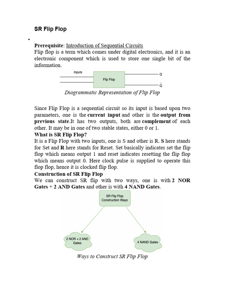 Flip Flop | PDF | Computer Engineering | Electrical Circuits