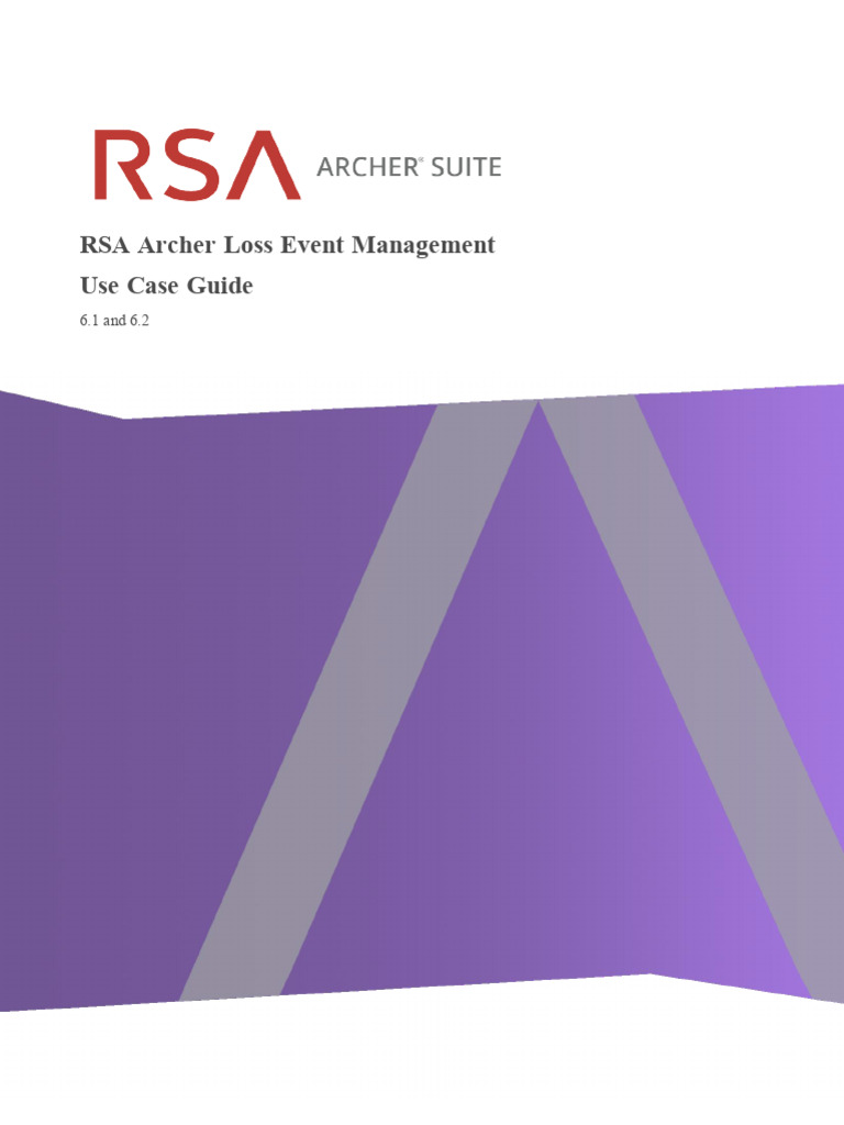 RSA Archer 6.2 Loss Event MGT Guide | PDF | Risk | Risk Management