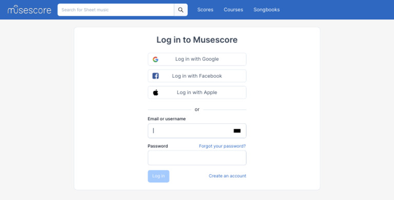 Log in To Musescore | PDF