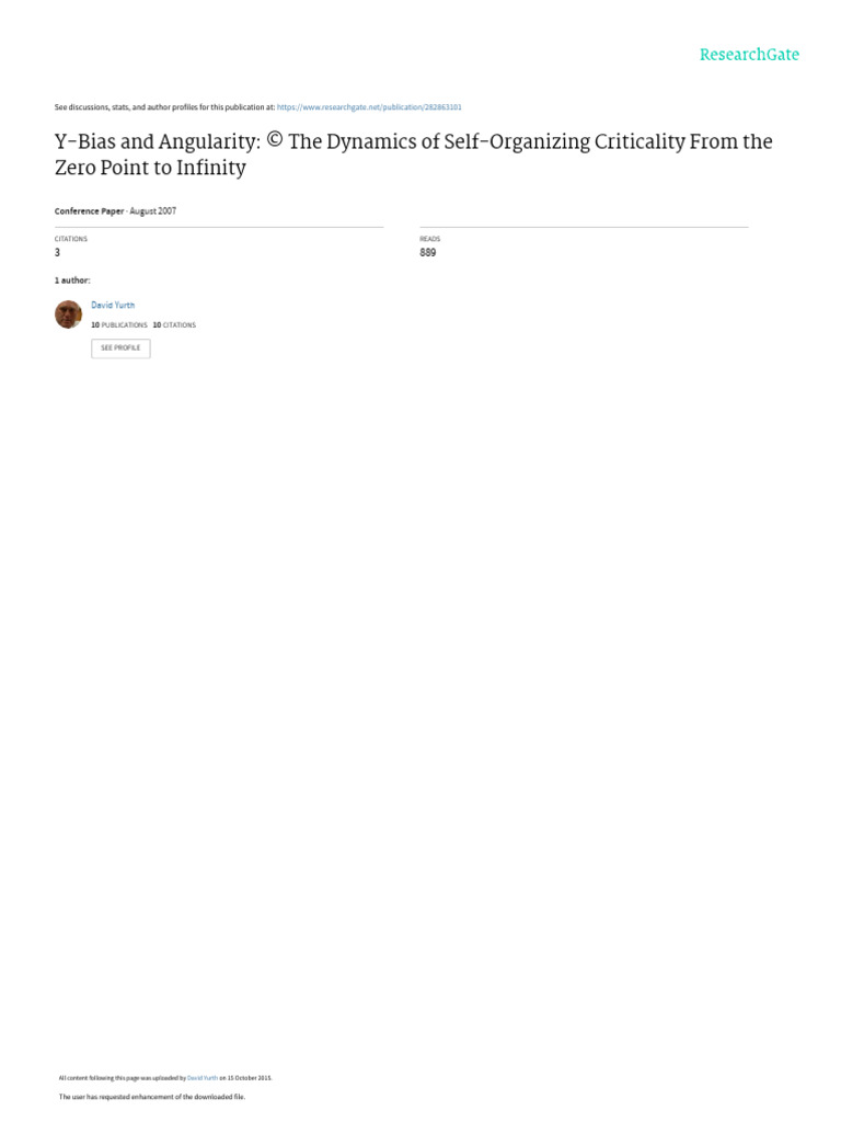 2007 David Yurth - Y-Bias and Angularity | PDF | Elementary Particle ...