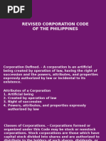 Revised Corporation Code Reviewer | PDF | Stocks | Corporations
