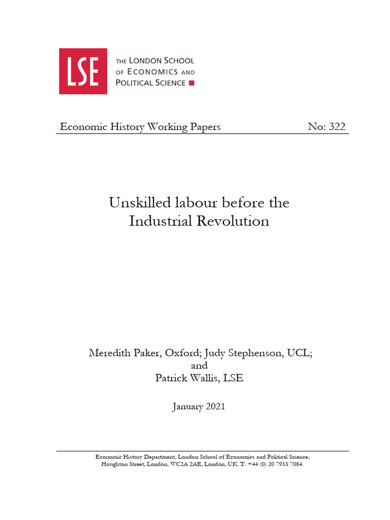 WP322 (1) | PDF | Labour Economics | Employment