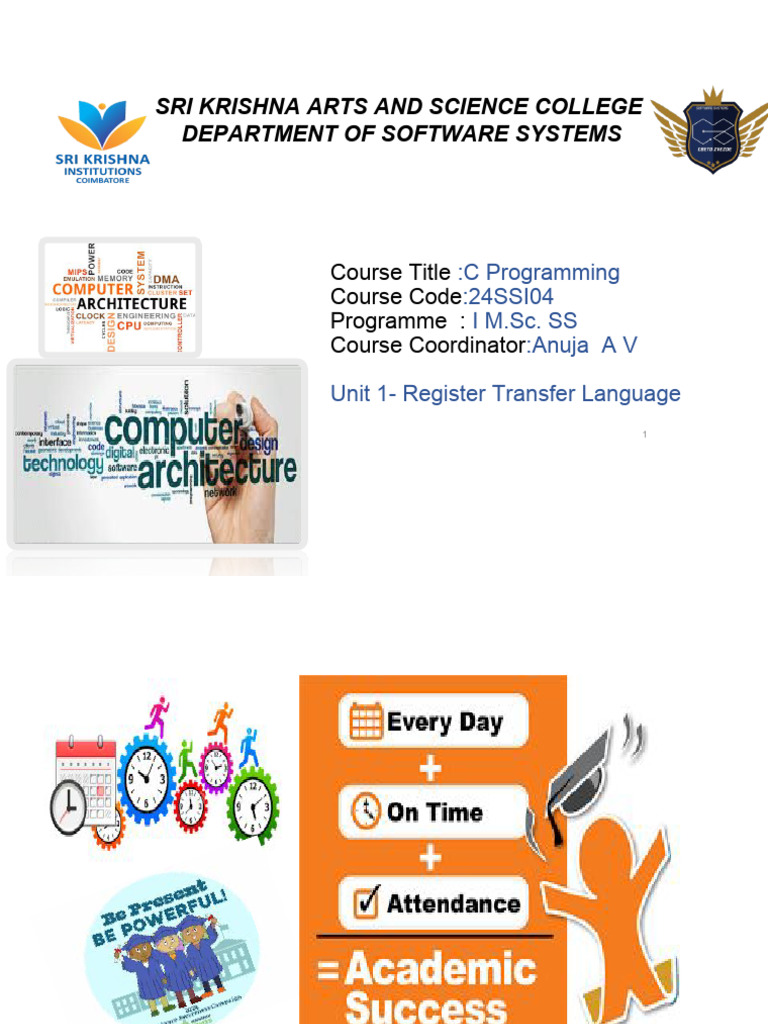 COA 1st lecture | PDF | Bit | Byte