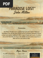 Paradise Lost Book 1 Analysis | PDF | Paradise Lost | Satan