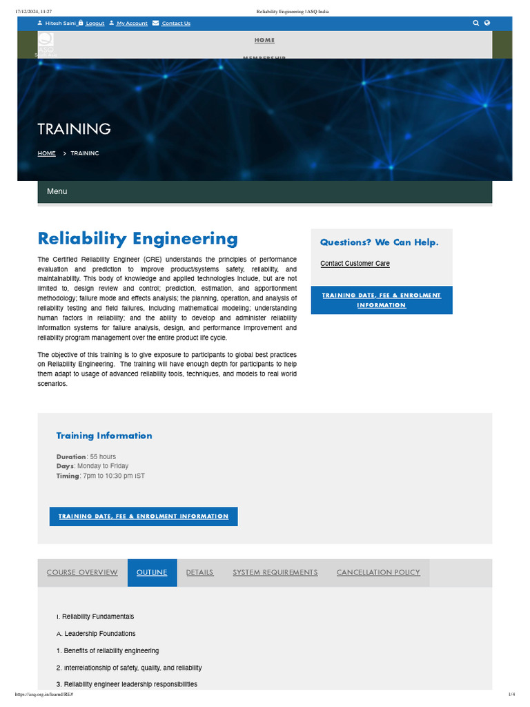 Reliability Engineering - ASQ India | PDF | Reliability Engineering | Statistics