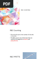 Hemocytometer Manual Cell Count Guide | PDF | Red Blood Cell | White Blood Cell