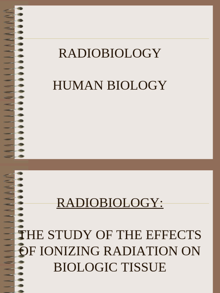 Effects of Ionizing Radiation on Cells | PDF | Ionizing Radiation | Radiation