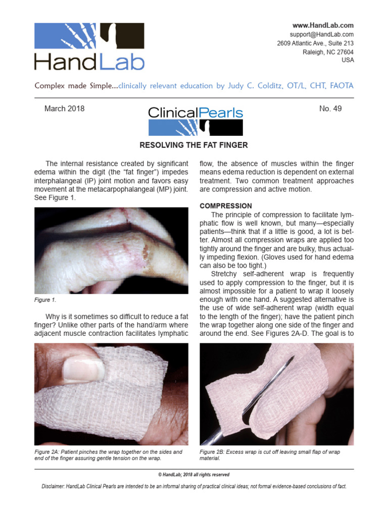 CP49 Resolving The Fat Finger | PDF | Hand | Edema