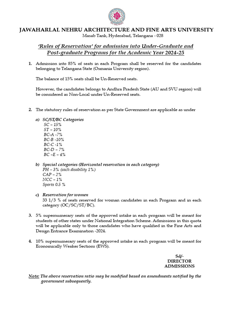 Rules of Reservation | PDF