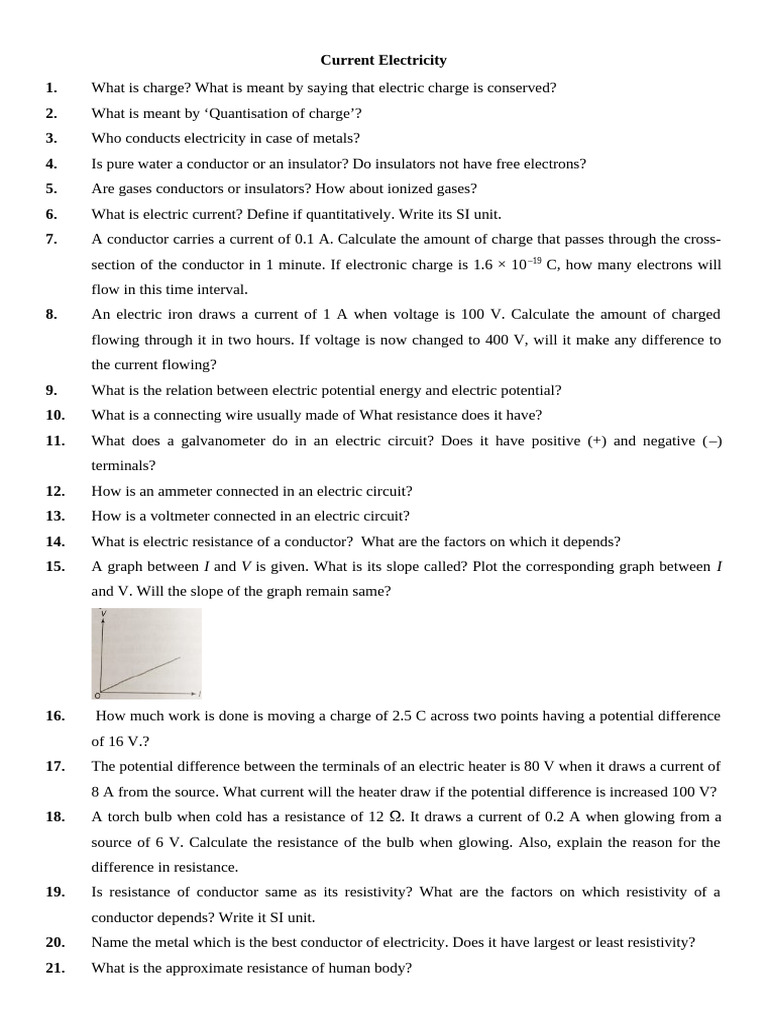 Understanding Current Electricity Concepts | PDF | Series And Parallel Circuits | Electrical ...