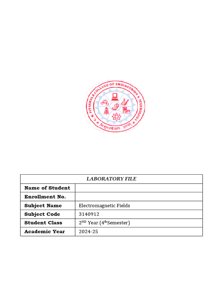 emag practical file | PDF | Engineering | Knowledge